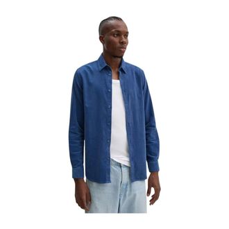 Sams&oslash;e & Sams&oslash;e Saliam Shirt - Homme - Chemises - Bleu - Taille: S