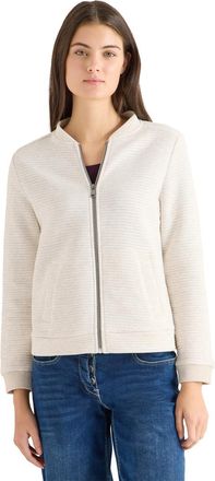 Cecil Kurze Strukturjacke Alabaster beige Melange XXL