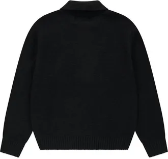 Arte Zip-Up Knit Cardigan - Black