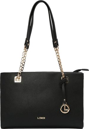 L.Credi Womens Karin Handbag, schwarz
