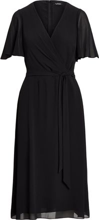 Ralph Lauren BELTED GEORGETTE DRESS