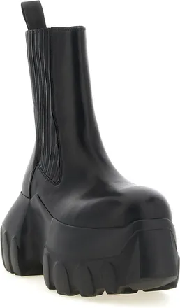 Rick Owens Beatle Mega Tractor Boot - Black