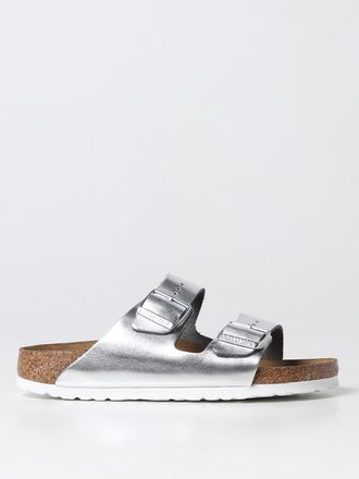 Birkenstock Sandales Plates BIRKENSTOCK Femme couleur Argent