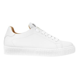 Philipp Plein Femme, Chaussures, Blanc, Taille: 37 EU Baskets Basses en Cuir Nappa