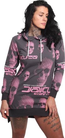 Yakuza Damen Faded Long Tail Lite Hoodie Kleid