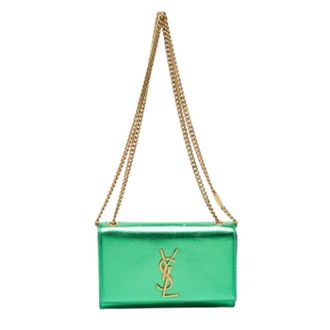 Saint Laurent Pre-owned Leder Portemonnaies - - Pre-owned - Damen - Gr&uuml;n - ONE SIZE