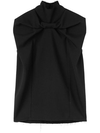 Jil Sander haut &agrave; bords francs - Noir