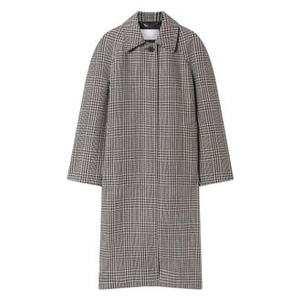 Stella McCartney Cappotto in Lana a Quadri Cintura - Femme - Manteaux - Gris - Taille: 36 FR