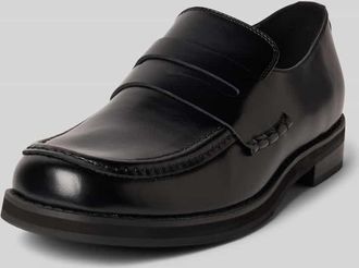 Guess Loafers aus Leder-Mix mit Logo-Applikation Modell Bart