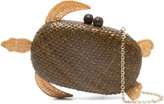 Serpui Serpui, Femme, Sacs, Brun, Taille: ONE Size Olivine Woven Clutch Bag