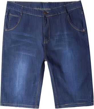 Generic Jean Homme Jeans Homme Short Homme &Eacute;t&eacute; Fin Ample Droit Grandes Tailles - Pantalon Large Tendance pour Hommes Costauds en Saison Chaude