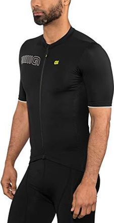 Alé Cycling Couleurs Unies Jersey à Manches Courtes, Noir, M Homme