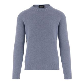 Tagliatore Nobhil Rundhals-Pullover - - Knitwear - Herren - Blau - 2XL
