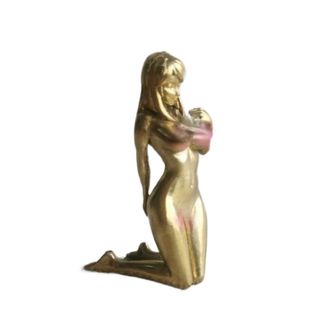 Generic Messing-Miniatur-Statue, nackte Frau, Skulptur, K&ouml;rperkunst, Schreibtisch-Briefbeschwerer, Auto-Dekoration, Sammelfiguren