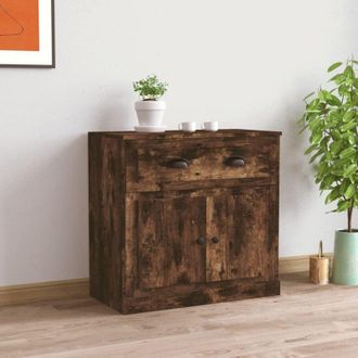 vidaXL Buffet ch&ecirc;ne fum&eacute; 70x35,5x67,5 cm bois ding&eacute;nierie Vidaxl