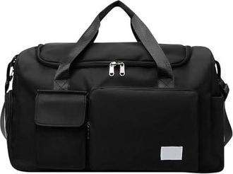 Generic Sac de voyage avec compartiment de s&eacute;paration sec/humide pour homme et femme, avec compartiment &agrave; chaussures, l&eacute;ger et facile &agrave; transporter, gris peti