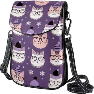 Generic Petit sac à bandoulière en cuir pour femme, imprimé libellule, sac à bandoulière décontracté avec sangle réglable, pour le shopping, la randonnée, un 