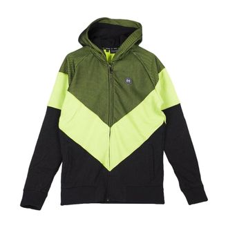 Dolly Noire Flight Zip Hoodie Schwarz/Gr&uuml;n - - Sweatshirts & Hoodies - Herren - Mehrfarbig - L