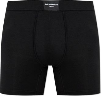 Dsquared2 Homme, Sous-vêtements, Noir, Taille: XL Boxers avec écusson logo