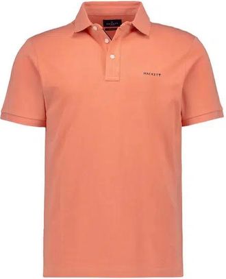 Hackett Herren Polo-Shirt orange Baumwoll-Piqu&eacute;