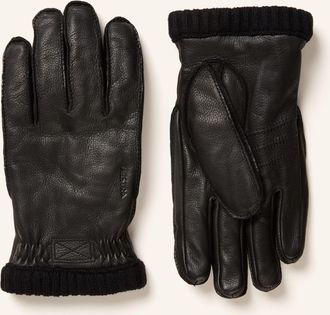 Hestra Lederhandschuhe schwarz