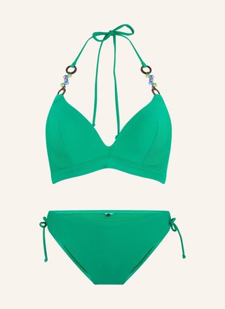 LingaDore Triangle Padded Bikiniset gruen