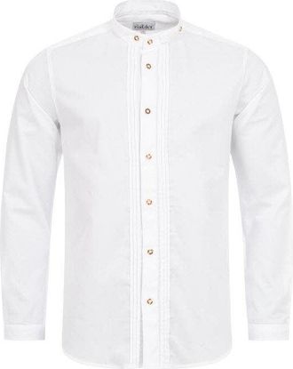 N&uuml;bler Trachtenhemd N&Uuml;BLER Trachtenhemd Langarm Johann, Herren, Gr. XXL, EURO, wei&szlig;, Obermaterial: 100% Baumwolle CO., Hemden Trachtenhemd, Topseller