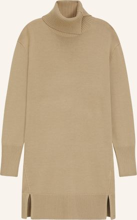 HUGO BOSS Gestricktes Kleid C_Feringatessa Relaxed Fit braun