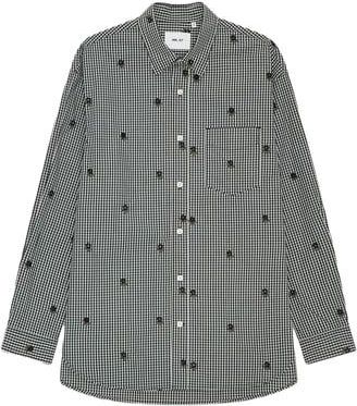 Nn.07 Chemise ample imprim&eacute;e &agrave; motifs brod&eacute;s