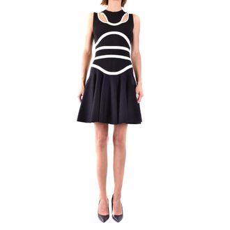 Alexander McQueen Gestreiftes &Auml;rmelloses Kleid f&uuml;r Herbst/Winter - - Dresses - Damen - Schwarzk - M