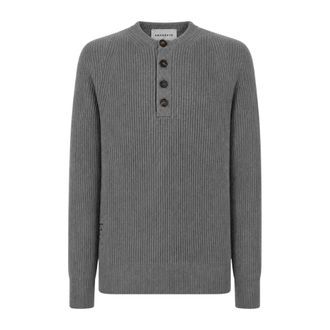 Amaranto Pullover aus Wolle und Kaschmir - - Knitwear - Herren - Grau - XL