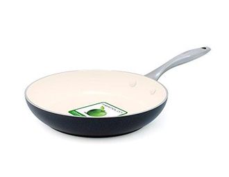 GreenPan Heritage Bratpfanne mit keramischer Antihaftbeschichtungn 24cm, Aluminium, Black, 24 cm