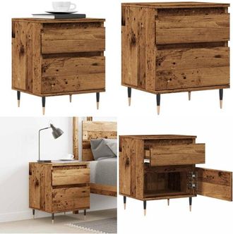 vidaXL Nachttisch Altholz-Optik 40x35x50 cm Holzwerkstoff - Vidaxl