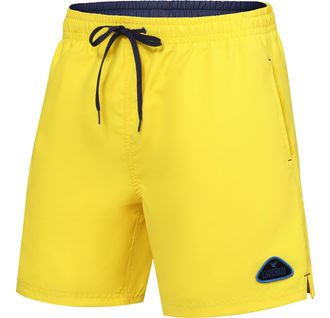 Ladeheid Herren Badehose Badeshorts Schwimmhose Bademode Strandmode LAZA1002 (Gelb Marineblau, XXL)