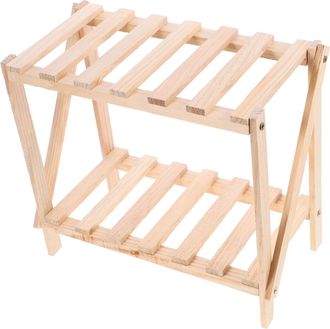 Cabilock Holz Pflanzenständer Blumenhocker Pflanzenregal für Wohnzimmer Balkon Pflanzentopf Ständer Holz Organizer für Blumentöpfe und Dekoration