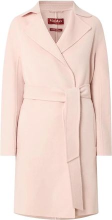 Max Mara Femme, Manteaux, Rose, Taille: 40 FR Manteau portefeuille avec ceinture