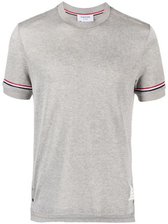 Thom Browne t-shirt à manches courtes - Gris
