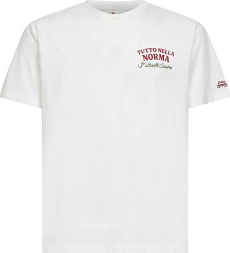 MC2 Saint Barth Homme, Tops, Blanc, Taille: 2XL Nella Norma 10 T-Shirt