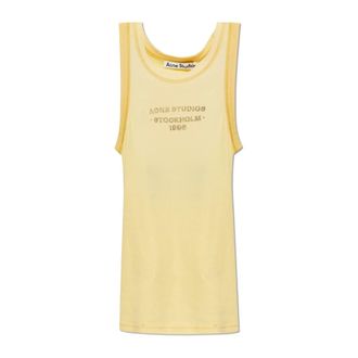 Acne Studios Femme, Tops, Jaune, Taille: 36 FR Sprayed Logo Tank Top