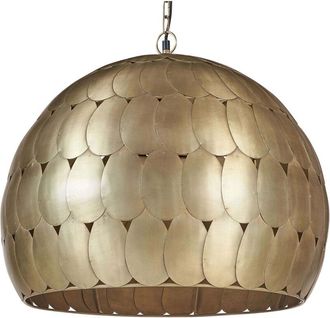 Beliani Beliani - Lampe Pendante Plafond Suspension en M&eacute;tal Cuivr&eacute; et Forme de Cloche Harangi