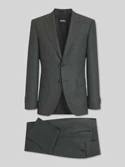 HUGO BOSS Slim Fit Anzug aus Wolle mit feinem Webmuster