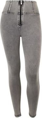 Freddy WR.UP Jeggings push-up WR.UP super skinny taille haute avec fermeture &eacute;clair, Light Grey-Seams Black, Extra Small
