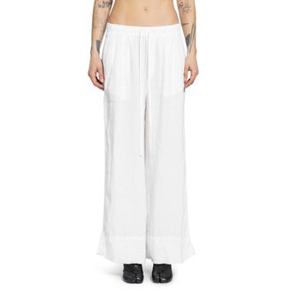 Thom Krom Cropped Wide Leg Trousers