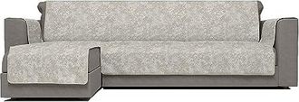 Italian Bed Linen Glamour Rutschfester Sofabezug mit linker Halbinsel, Beige, 240 cm