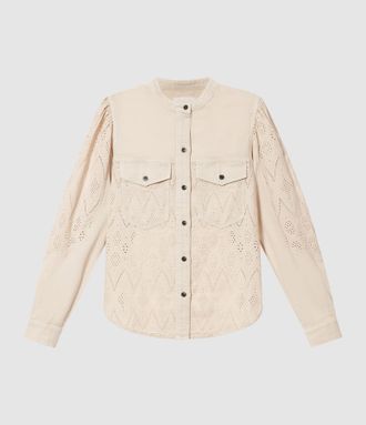 Isabel Marant Chemise Kaina Beige