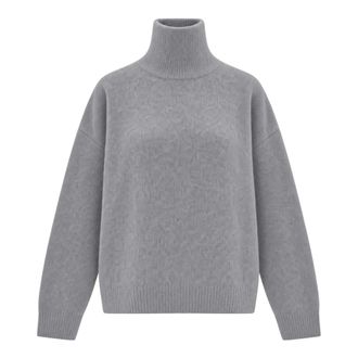 Liu Jo Dolcevita en laine bross&eacute;e - Femme - Pulls - Gris - Taille: 38 FR