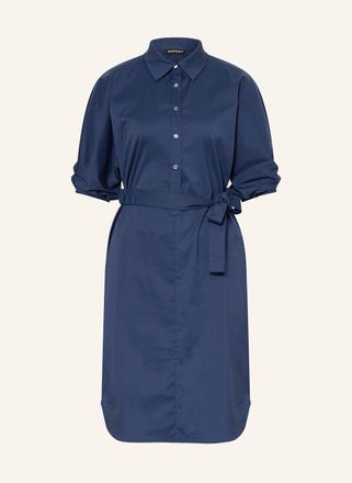 Repeat Repeat Hemdblusenkleid Mit 3/4-Arm blau