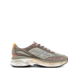 Premiata Braune Sneakers mit Gemischten Materialien - - Shoes - Herren - Mehrfarbig - 43 EU