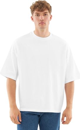 Johnny Urban Oversized Tshirt Herren & Damen Wei&szlig; - Vic - Heavy Cotton Basic T-Shirt Oversize - Boxy Streetwear Fit - Halbarm Shirt Unisex - 100% Baumwolle - Einfa