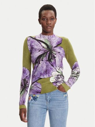 Desigual Pullover Orquidea Lacroix 25WWJF42 Gr&uuml;n Regular Fit